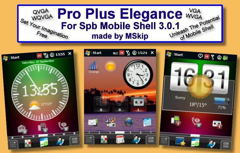 MSkip ProPlus Elegance for Spb Mobile Shell 3 (QVGA, WQVGA, VGA and WVGA) | XDA Forums