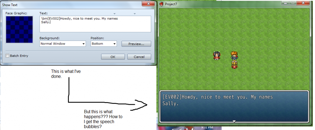 Yami Pop Message won't work. Help. | RPG Maker Forums