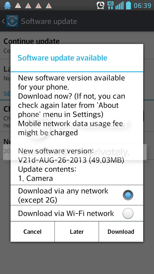 Wind P769 gets V21D update? | XDA Forums
