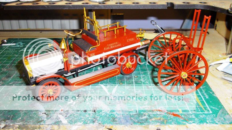 Airfix 1/32 1914 Dennis Fire Engine - FINISHED - Less than a Tenner ...